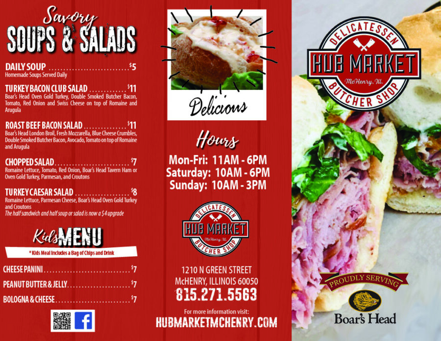 Restaurant Menu - Hubmarket McHenry
